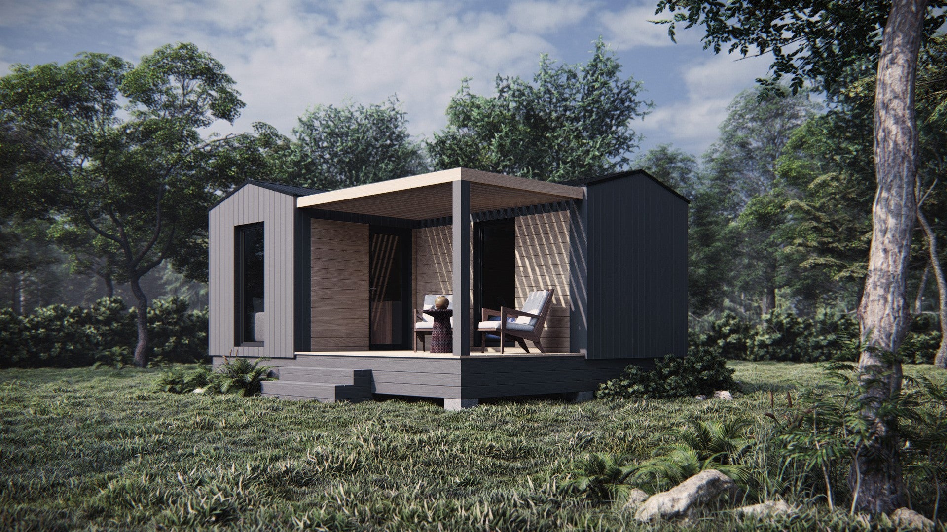 Modern Cabin Architectural Plans. Instant Downloadable PDF Blueprints ...
